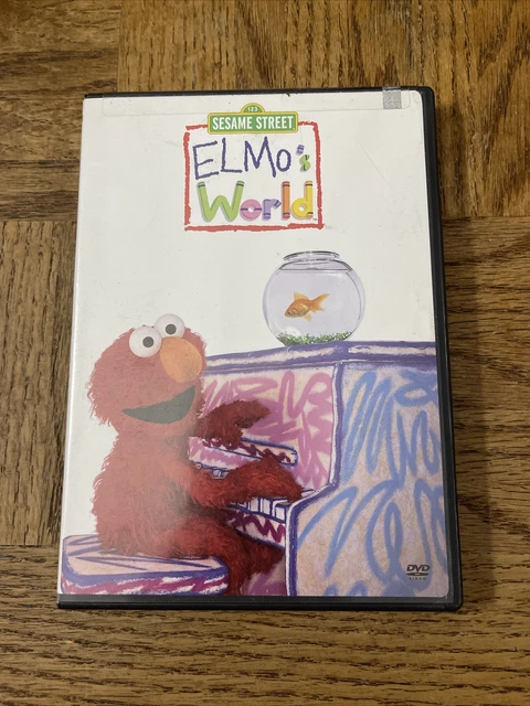 SESAME STREET ELMOS World DVD-Very Rare Dust Cover With Black Case-SHIP ...