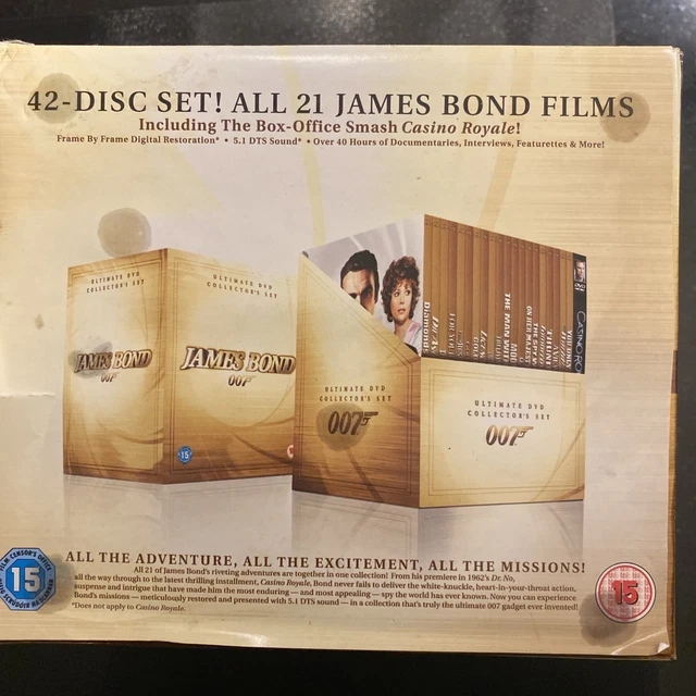 JAMES BOND 007 Ultimate DVD Collection - 21 Films £15.85 - PicClick UK