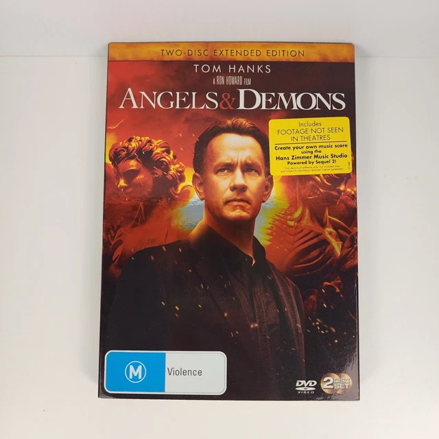 ANGELS & DEMONS DVD Two Disc Extended Edition Tom Hanks Region 4 EUR 5 ...