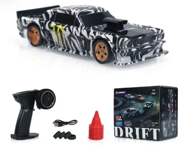 2.4G RC DRIFT Car 1/43 4WD Remote Control Car High Speed Four Wheel ...