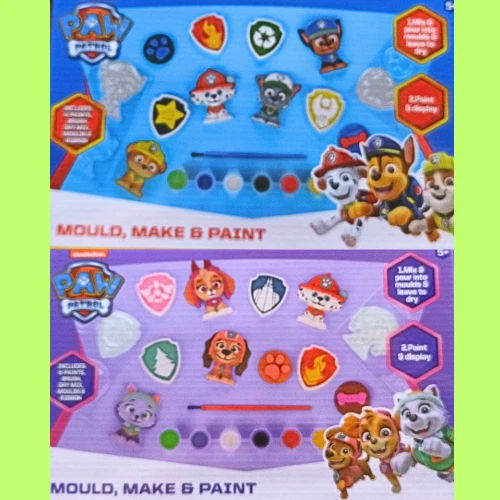 PAW PATROL GIPS Set für Kinder ab 5 Jahren, DIY-Gipsfiguren zum ...