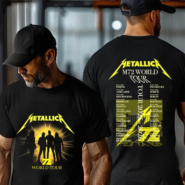 METALLICA M72 WORLD Tour 2025-2026 TShirt, Metallica M72 Tour World ...
