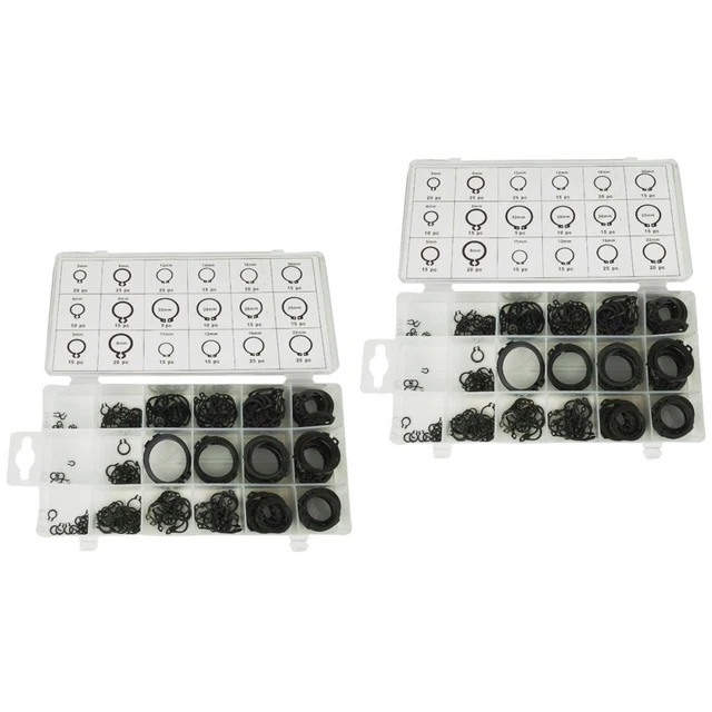 2 COUNT ROUND Carabiner Clip Snap Small Circlip Pliers Retaining Ring £ ...