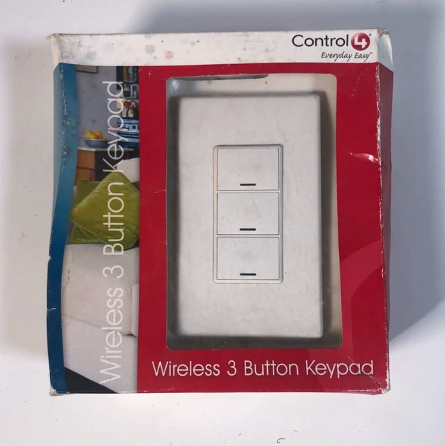 CONTROL4 CONTROL 4 KPZ-3B1 ZigBee Wireless 3 Button Keypad - White ...