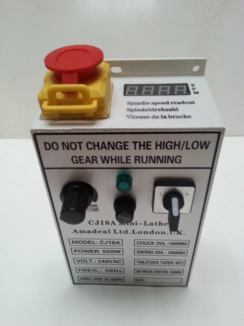 CONTROL BOX ASSEMBLY for the Real Bull Mini-Lathe £162.00 - PicClick UK