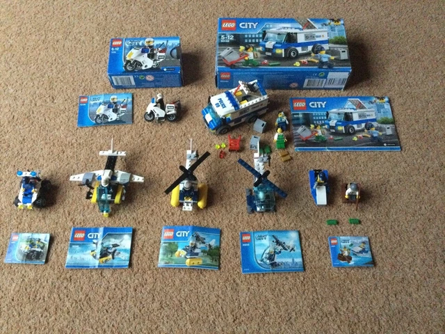 LEGO CITY POLICE 60142 Money Transport + 6 City Police sets (7)all 100% ...