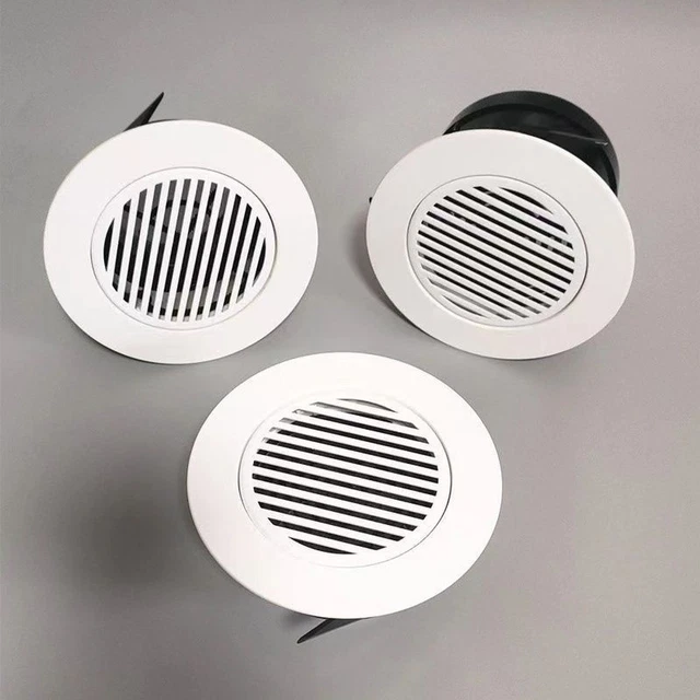 75MM THIN CIRCULAR Vent ABS Plastic Air Outlet Inlet Return Grille for ...