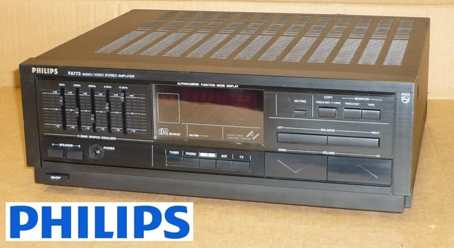 PHILIPS FA773 INTEGRATED Stereo Hi-Fi Amplifier Black £59.99 - PicClick UK