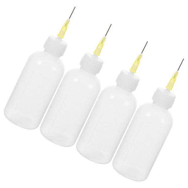 4 PCS PRECISION Tip Bottles Liquid Acrylic Paint Diy Glue Applicator ...