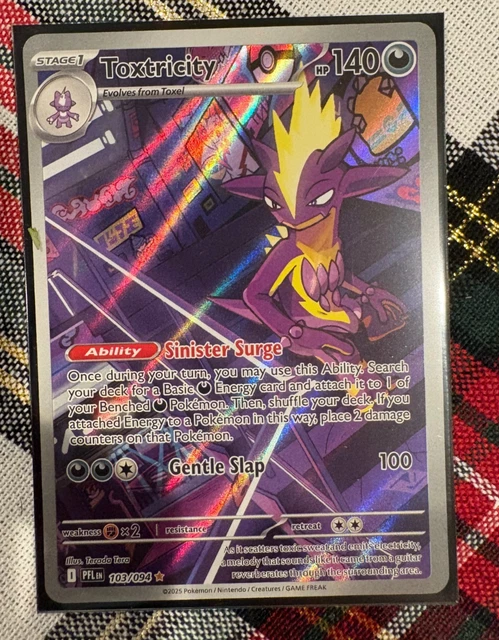 POKEMON TCG MEGA Evolution Phantasmal Flames - Toxtricity 103/094 IR £3 ...