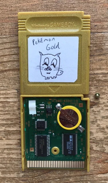 NEW BATTERY POKEMON Gold Nintendo Gameboy Color Advance Game, GENUINE ...