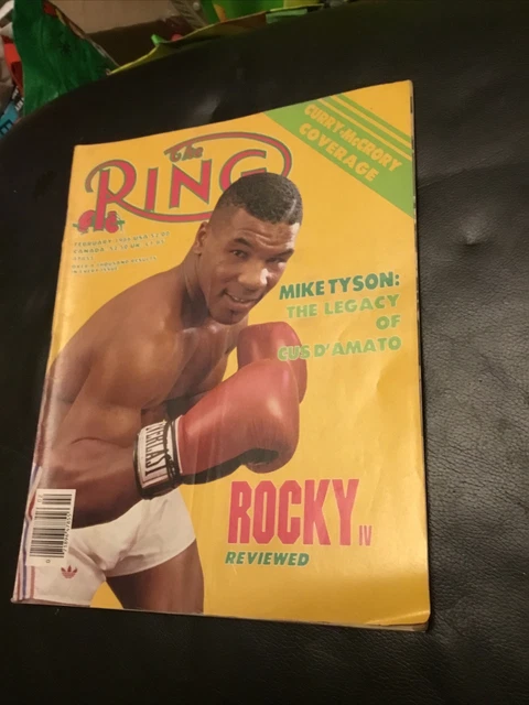 THE RING BOXING MAGAZINE February 1986 Mike Tyson 1st Ring Cover - RARE ...