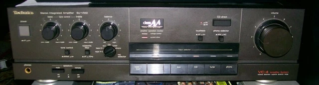 AMPLIFICATORE TECHNICS SU-V550 Stereo Integrated Amplifier Class AA £ ...