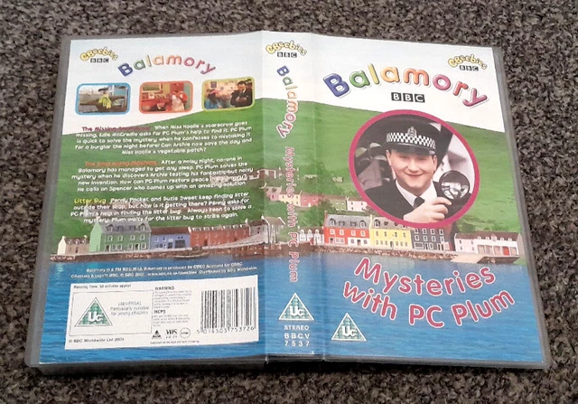BALAMORY MYSTERIES WITH Pc Plum Cbeebies Bbc Video Pal Vhs Video Kids ...