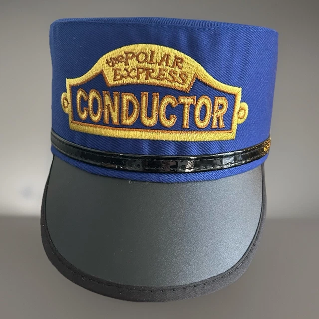 THE POLAR EXPRESS Train Conductor Hat Cap Christmas Holiday Small S £17 ...