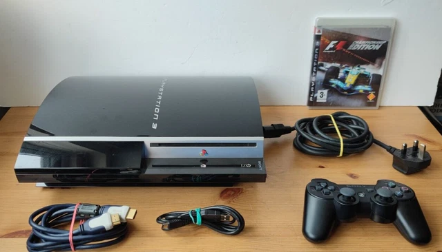 SONY PLAYSTATION 3 PS3 Console Bundle + Controller, Charger & Power ...