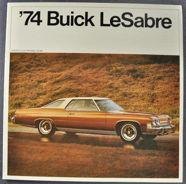 1974 BUICK LESABRE Brochure Luxus Hardtop Sedan Convertible Excellent ...
