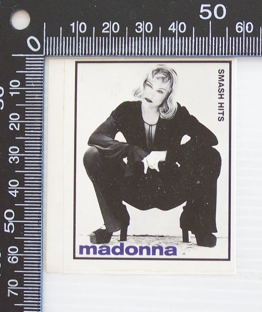 VINTAGE 90S MADONNA SMASH HITS MAGAZINE FAN TV POP STAR PROMO STICKER ...