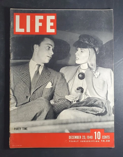 LIFE MAGAZINE DECEMBER 23, 1940 Lana Turner, Hitler, Christmas, World ...