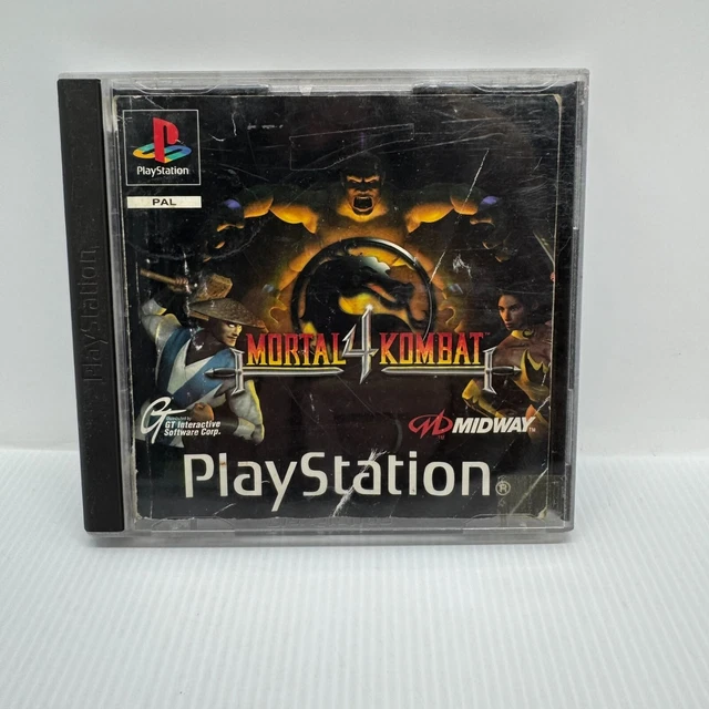 MORTAL KOMBAT 4 PAL PS1 Black Label Playstation Game No Manual Buffed ...