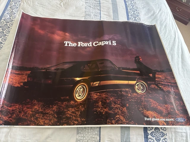 FORD CAPRI S Genuine Ford Dealership Showroom Poster New Original Good ...