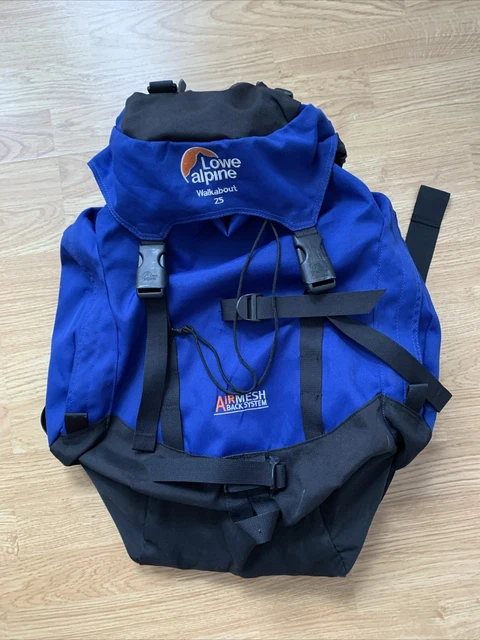 LOWE ALPINE WALKABOUT 25 Blue Rucksack Backpack £35.00 - PicClick UK