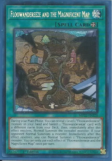 YUGIOH - FLOOWANDEREEZE and the Magnificent Map *PScr* MP22-EN220 (NM/M) EUR 4,39 - PicClick FR