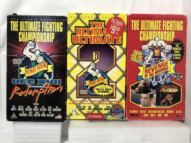 UFC / ULTIMATE Fighting Championship on VHS - Lot of 9 Tapes $50.40 ...
