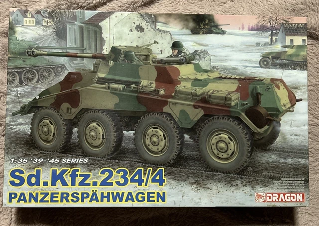 DRAGON 6221 SD.KFZ.234/4 Panzerspähwagen 1:35 Neu Bauteile versiegelt ...