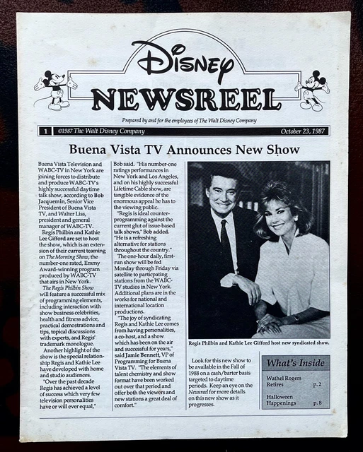 DISNEY NEWSREEL 1987 Disneyland IMAGINEER WATHEL ROGERS Audio ...