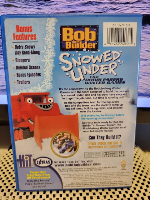 BOB THE BUILDER: Snowed Under & Scoop's Favorite Games (DVD Lot) NO ...