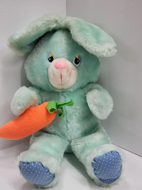 BLUE EASTER BUNNY Plush Rabbit Stuffed Animal Toy Carrot Walmart ...