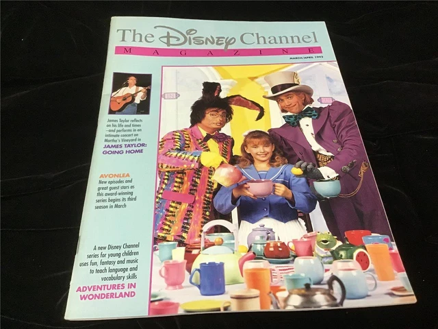 DISNEY CHANNEL MAGAZINE March/April 1992 Adventures in Wonderland ...