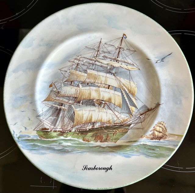 SCARBOROUGH GALLEON SHIP Decorative Plate by Sandringham Fine English ...