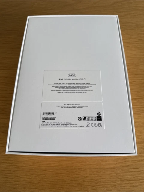 APPLE IPAD 9TH Generation Wi-Fi Silver 64GB - EMPTY BOX ONLY £5.43 ...