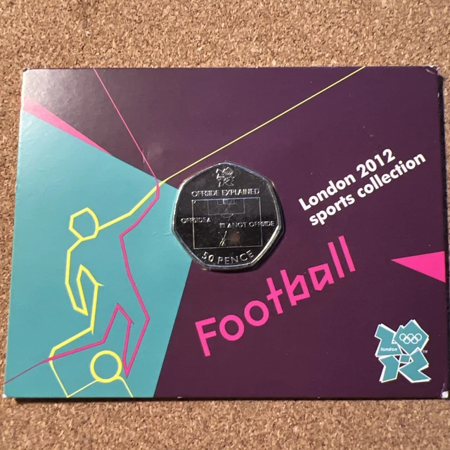 LONDON 2012 OLYMPIC BUNC Football (Offside Rule) 50p Carded Coin £25.00 ... LONDON 2012 OLYMPIC BUNC Football (Offside Rule) 50p Carded Coin £25.00 ...