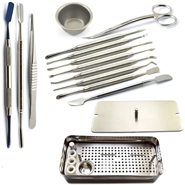 DENTAL PRF BOX Implant Instruments Kit Platelet Rich Fibrin Periosteal ...