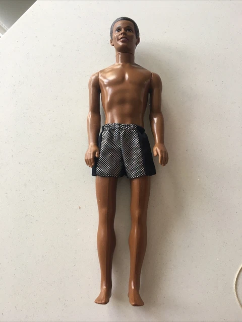 BLACK KEN DOLL With Moulded Hair And Non Jointed Arms And Legs £25.00 ...