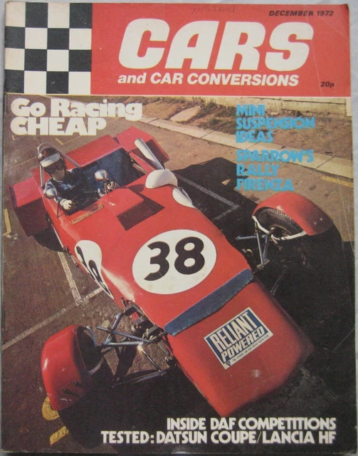 CARS & CAR Conversions magazine December 1972 featuring Datsun road ...