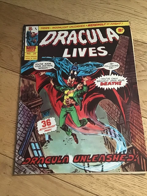 MARVEL COMIC GROUP DRACULA LIVES Uk Edition #24 In Near Mint Condition ...