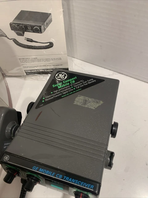GE COMPACT MOBILE CB 40 Channel Transceiver Model 3-5809 $41.29 ...