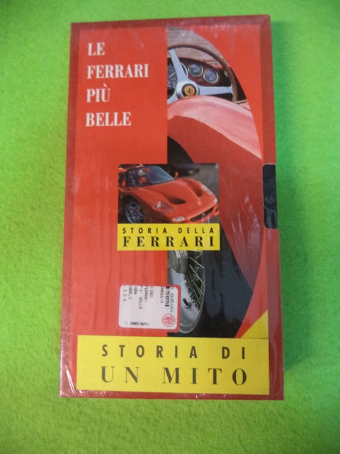VHS FILM LE FERRARI PIU'BELLE storia della ferrari MITO sigillata (F204 ...