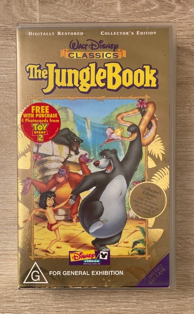 WALT DISNEY CLASSICS VHS - The Jungle Book Collectable Limited Release ...