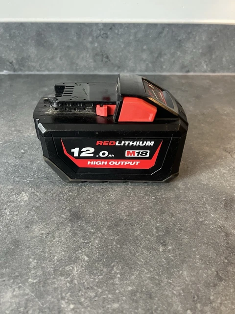 MILWAUKEE M18 12.0AH Red-Lithium High Output Battery £109.92 - PicClick UK