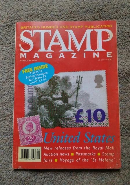 STAMP MAGAZINE PHILATELIC Magazine February 1993 Volume 59. No.2 £1.99 ...