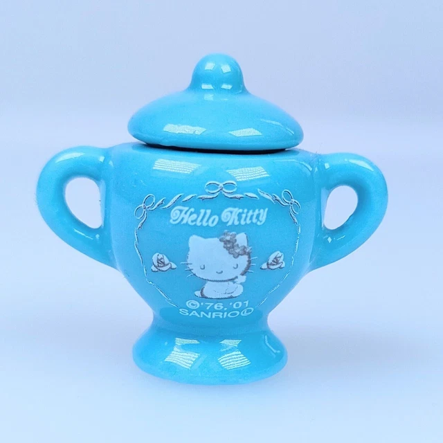 HELLO KITTY SANRIO Plate Gacha Mini Tea Cup Japonais 1997 Du Japon F/S ...