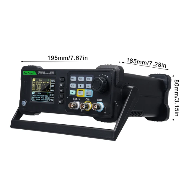 EAST TESTER TWO-CHANNEL Function/ Arbitrary Waveform Generator 20MHz ...