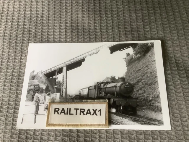 RAILWAY STEAM PHOTOGRAPH - 4917 “Crosswood Hall” Leaving Teignmouth ...