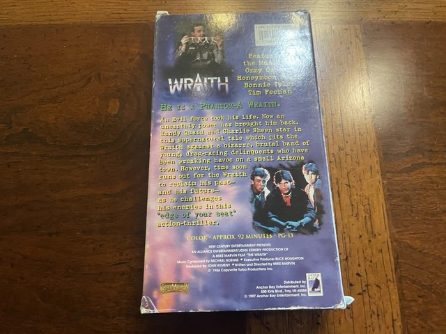 THE WRAITH 1986 VHS Starmaker 1997 Release Charlie Sheen Clean Anchor ...