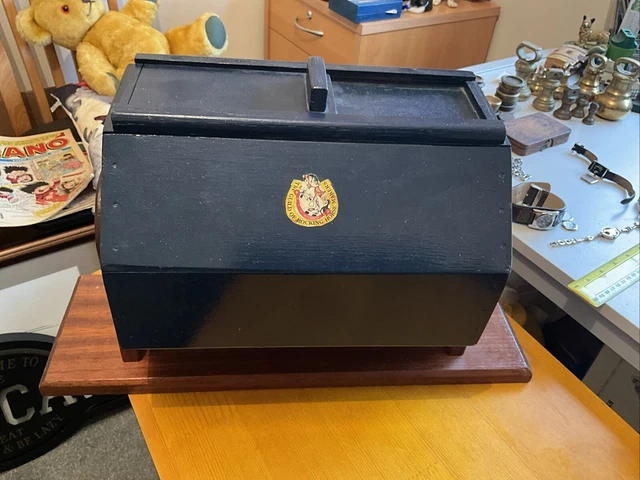 VINTAGE WOODEN TOMBOLA Draw Drum Raffle Tickets Rocking Horse Makers £ ...